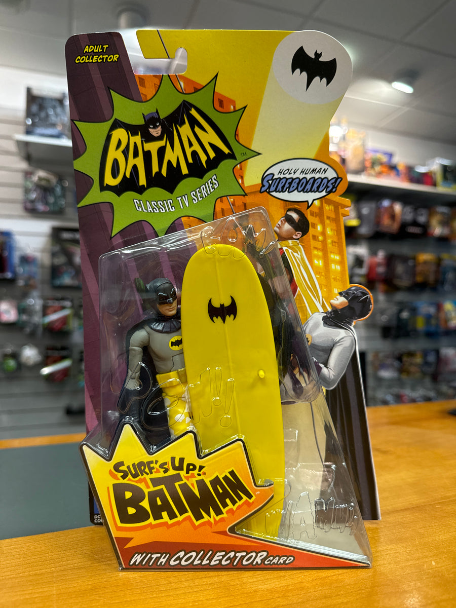 Batman 1966 Classic TV Series Surf's Up! Batman Figure w/ Collector Ca ...